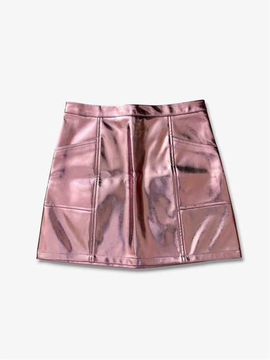 art class | Bottoms | Art Class Metallic Pink Faux Leather Mini Skirt ...